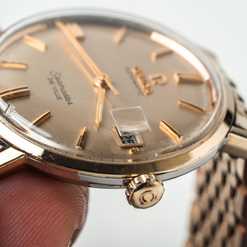 Vintage Omega Seamaster de Ville Gold Plated with BOR Bracelet 166.020 ...