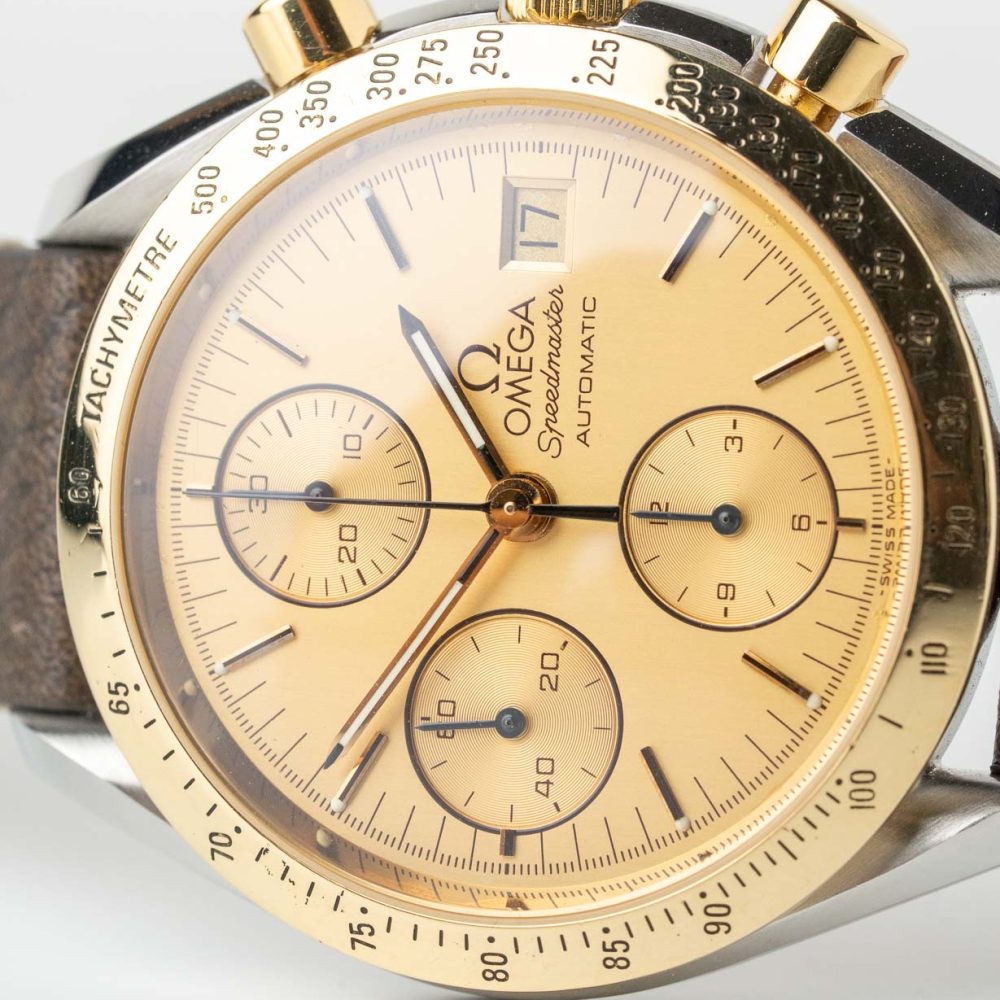 Vintage Omega Speedmaster Reduced two-tone champagne dial 175.0043 from ...
