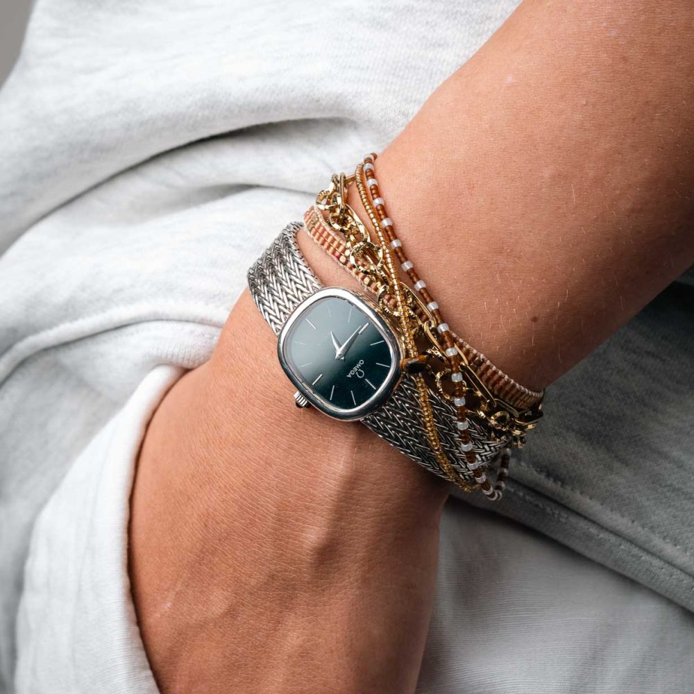 Vintage Omega De Ville sterling silver 'Ellipse' dresswatch ladies with ...