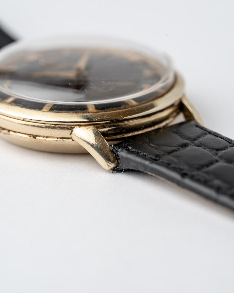 Vintage Omega Automatic with black dial 14k gold filled G6213 from 1953 ...