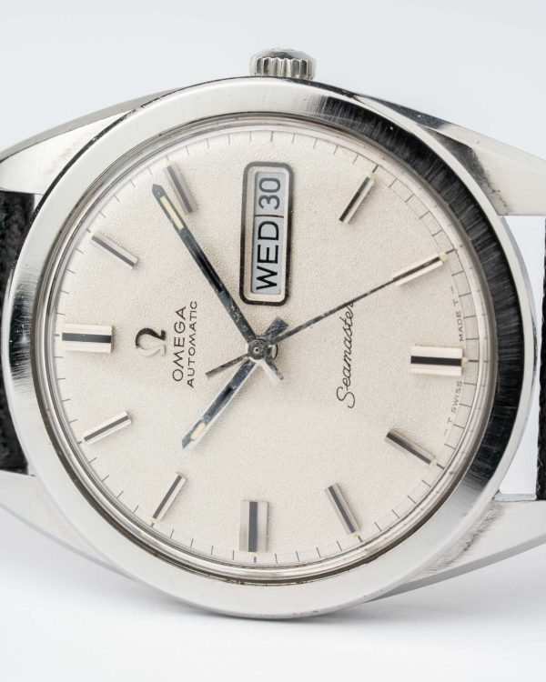 Vintage Omega Seamaster day date with white sparkle dial 168.023 from ...