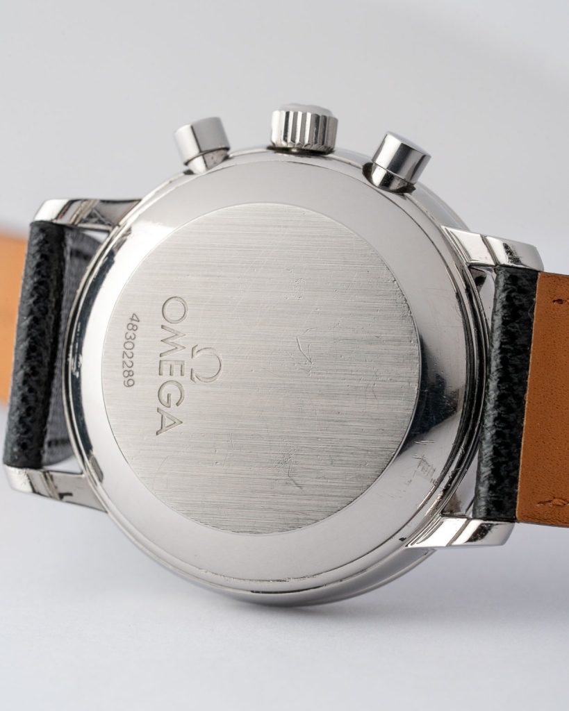 Vintage Omega De Ville Chronograaf met zwarte wijzerplaat in roestvrij ...
