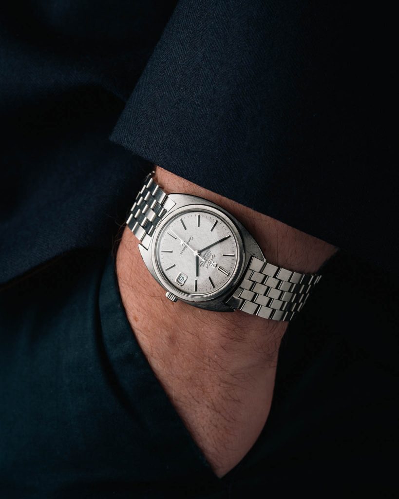 Vintage Omega Constellation C-shape date stainless steel with a grey ...