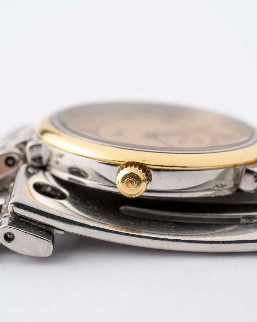 Vintage Omega De Ville two-tone dresswatch ladies with roman numerals ...