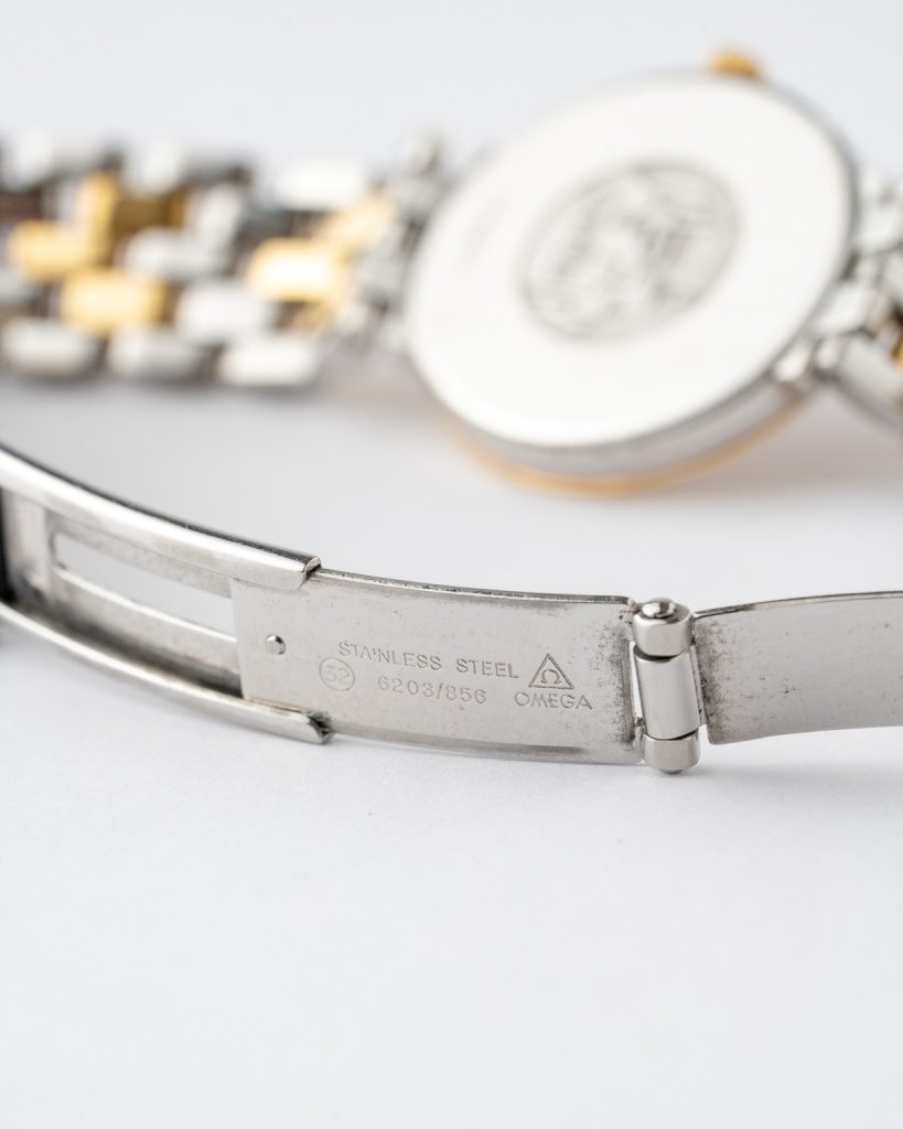 Vintage Omega De Ville two-tone dresswatch ladies with roman numerals ...