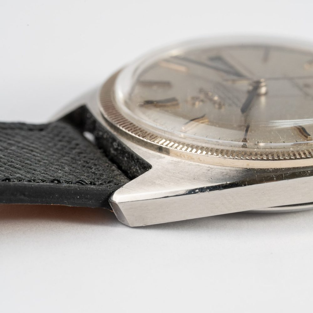 Vintage Omega Constellation C-shape grey linen dial with white gold ...