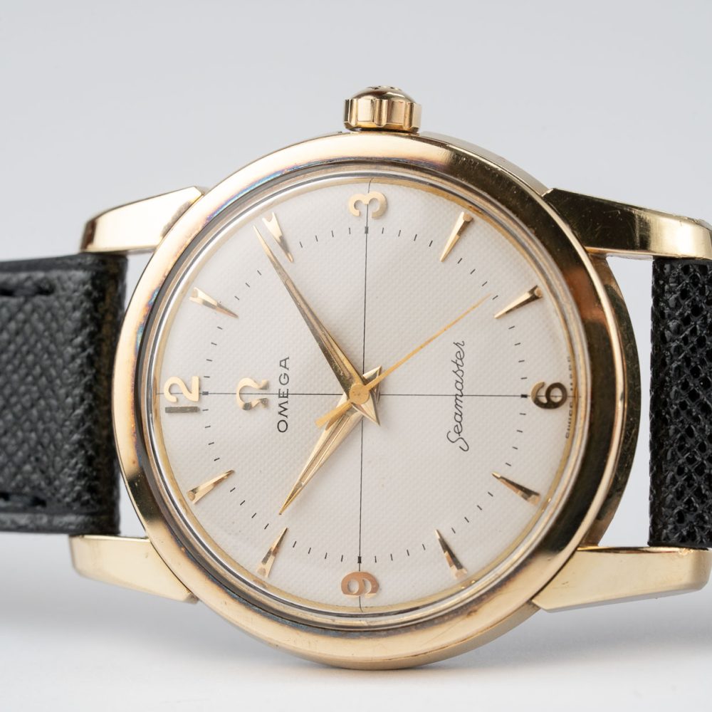 Vintage Omega Seamaster Gold Cap Honeycomb beefy lugs 2759-3 from 1956 ...