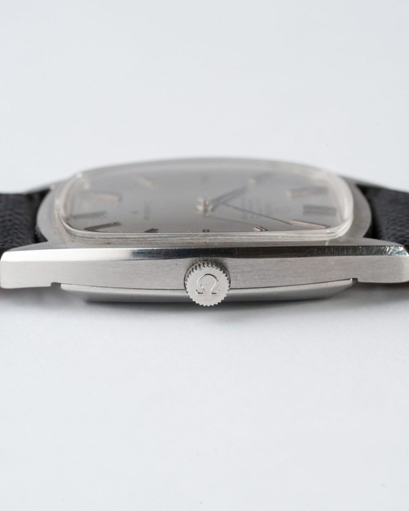 Vintage Omega Constellation Tonneau with white linen dial reference 153 ...