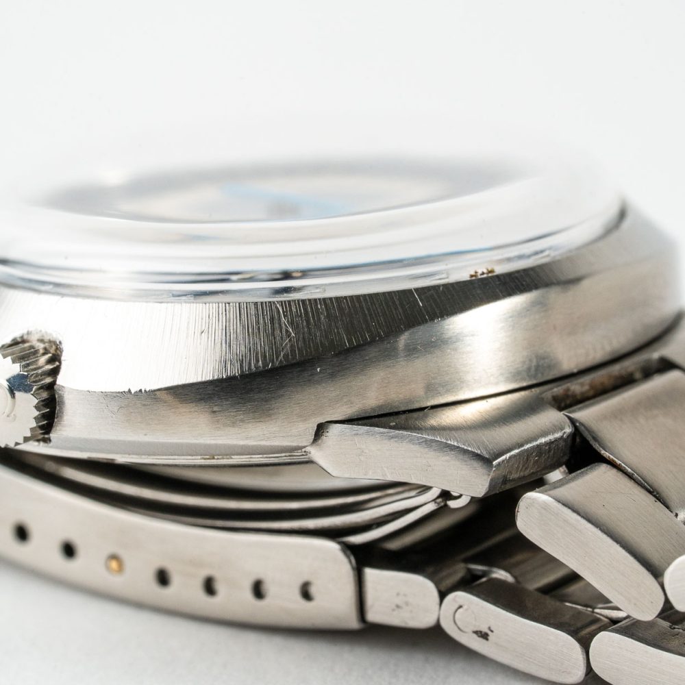 Vintage Omega Genève Dynamic Day Date with blue and white dial in ...