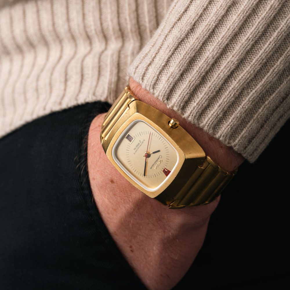 Vintage Omega Constellation Electroquartz Beta 21 in 18k Gold with ...