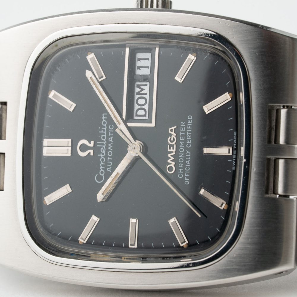 Vintage Omega Constellation with Green dial in steel case reference 168 ...